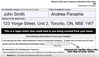 N8 Form LTB Ontario | Easy Guide on How to Serve an N8 Form